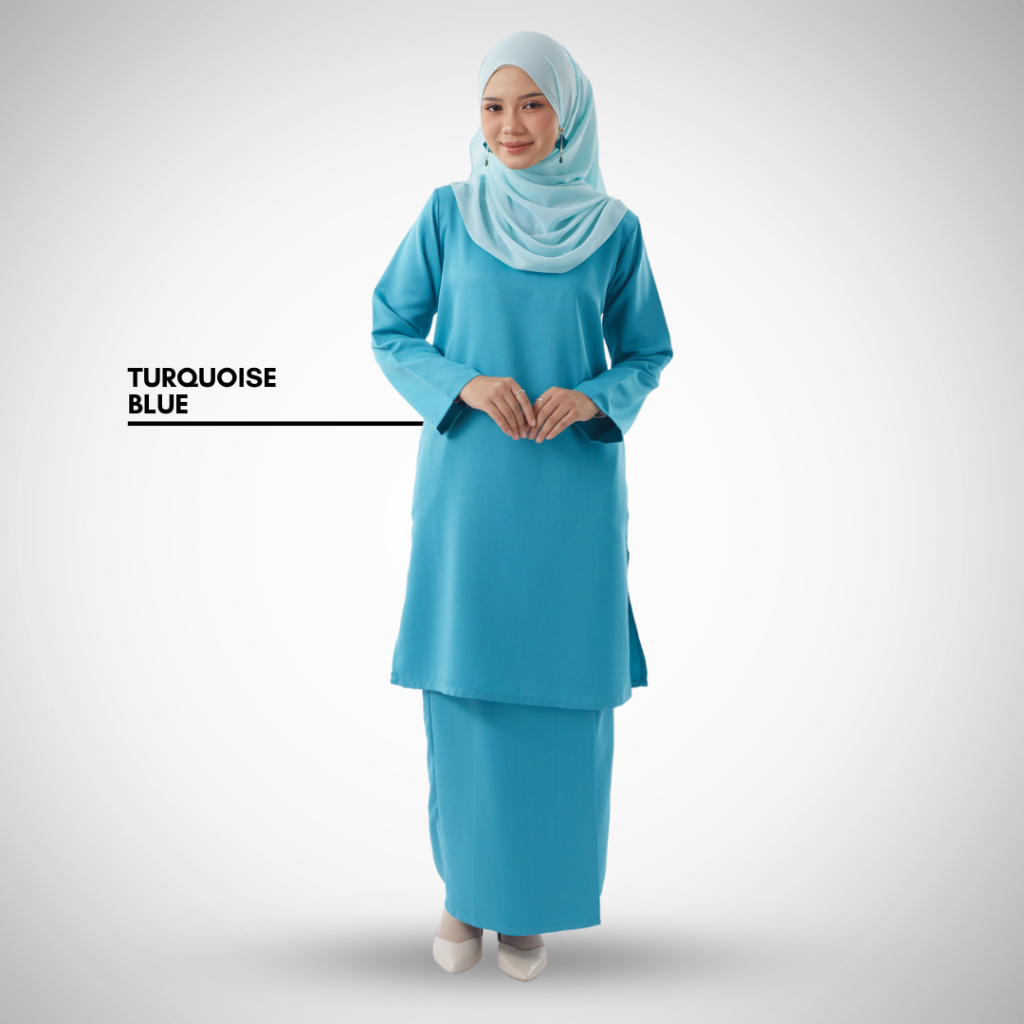 INHANNA BASIC Tihani Plain Slit Baju Kurung Longgar | Shopee Malaysia