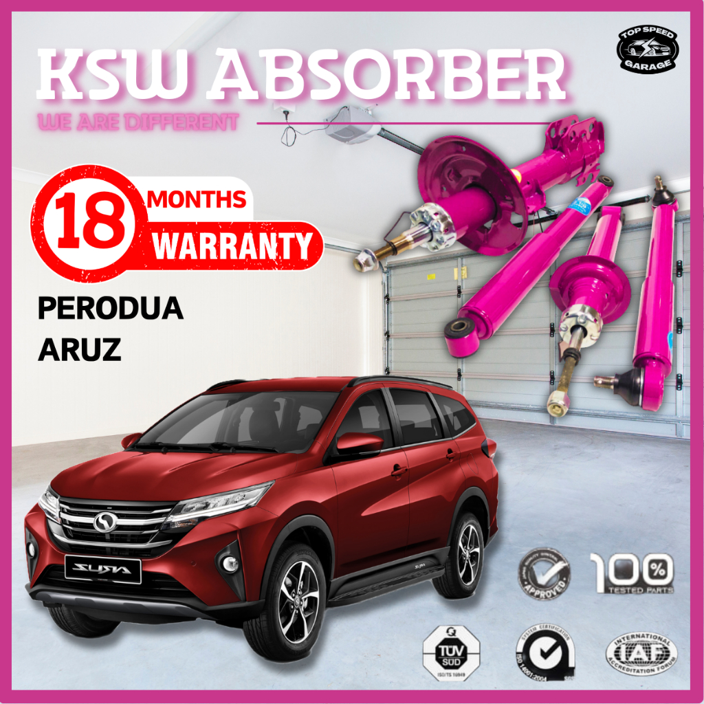 PERODUA ARUZ 1.5 - KSW (GAS) Shock Absorber (18Months Warranty ...