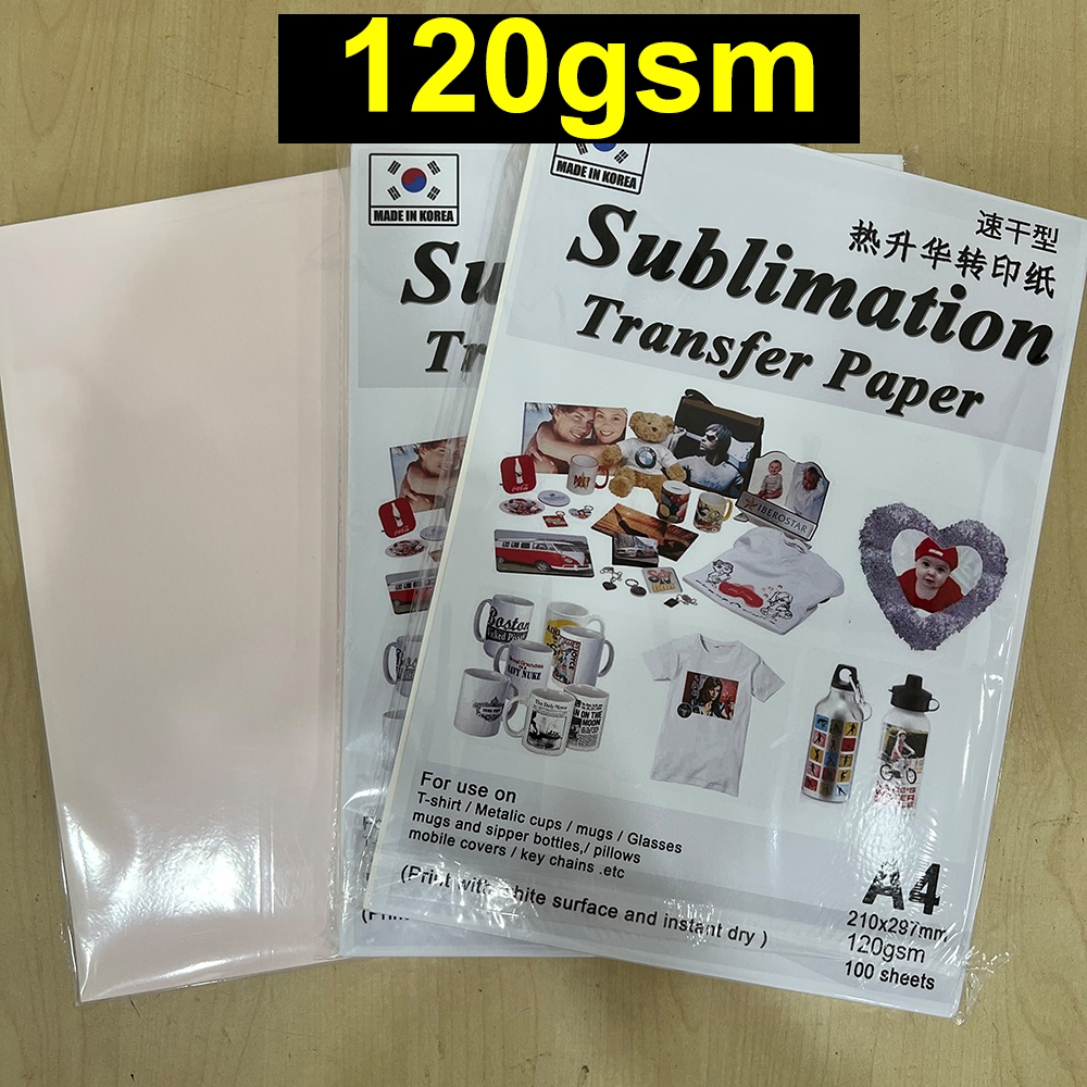 A4 Sublimation heat transfer paper 100PCS/PKT ( 120gsm ) | Shopee Malaysia