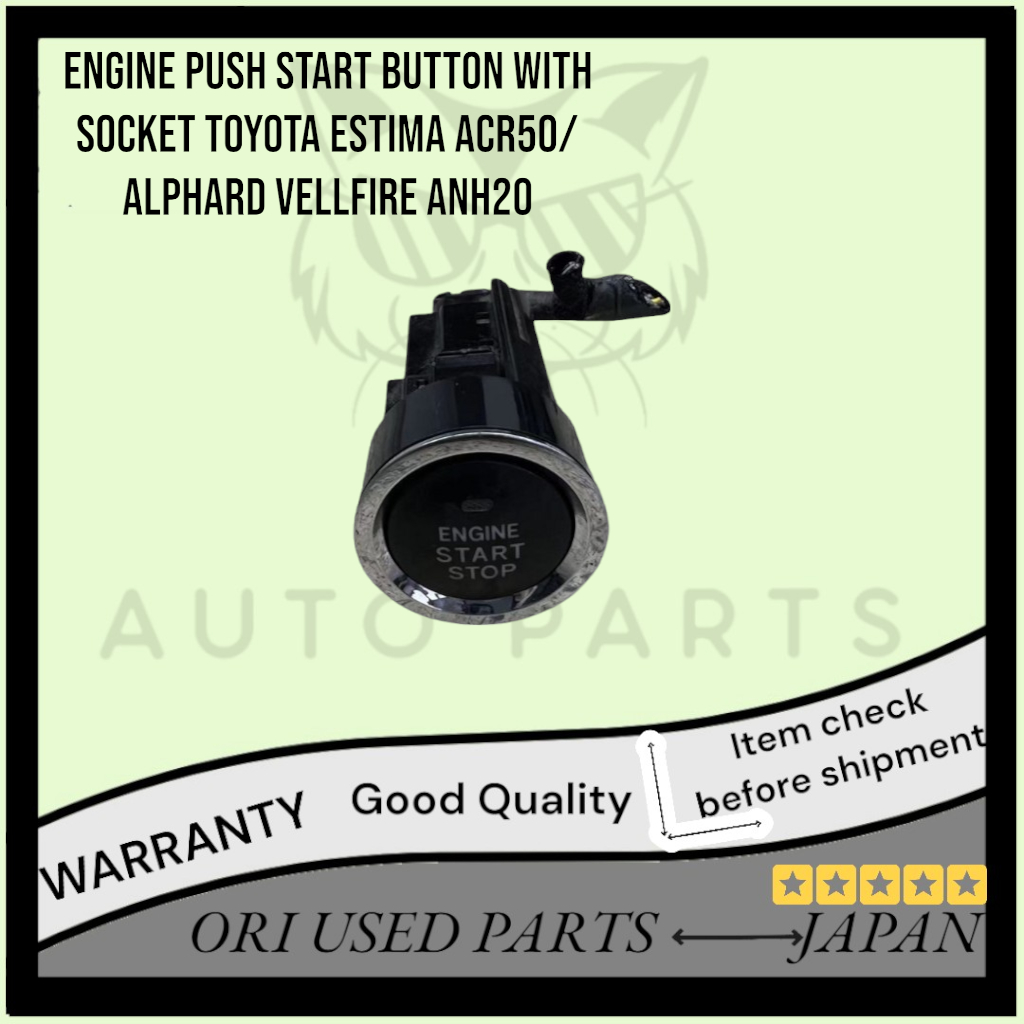 ENGINE PUSH START BUTTON WITH SOCKET TOYOTA ESTIMA ACR50/ALPHARD ...