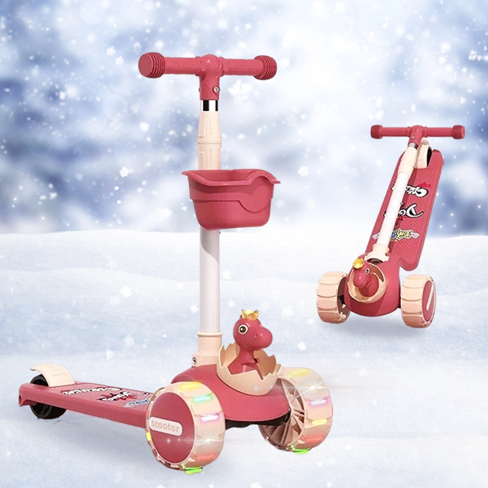 Ready Stock Scooter for kids Foldable Scooter with Led and Music Smooth ...
