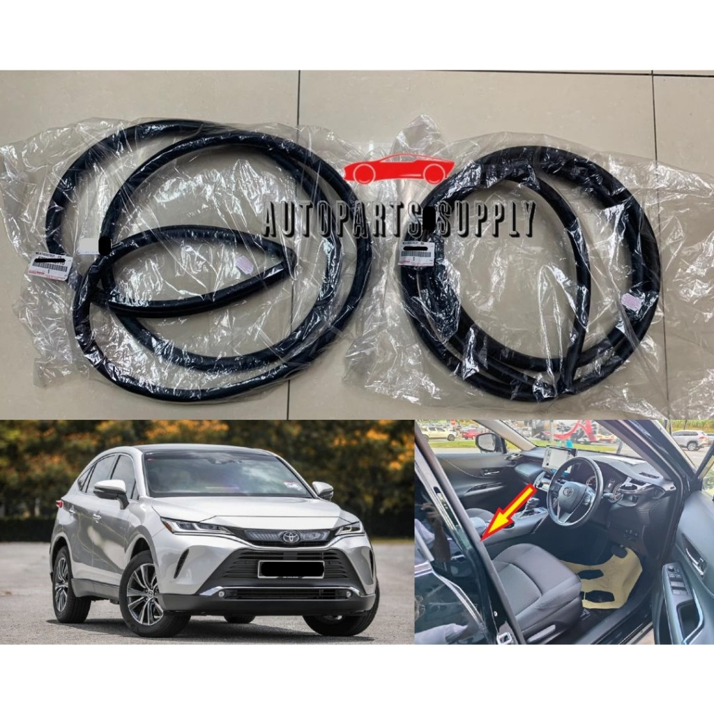 ORIGINAL TOYOTA HARRIER XU80 2021 - 2024 FRONT DOOR BODY RUBBER REAR ...