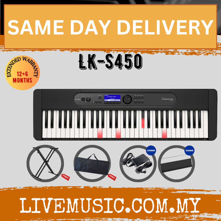 *SAME DAY DELIVERY* Casio LK-S450 61-key Arranger Keyboard w/Keyboard Stand - Black ( LKS450 ...