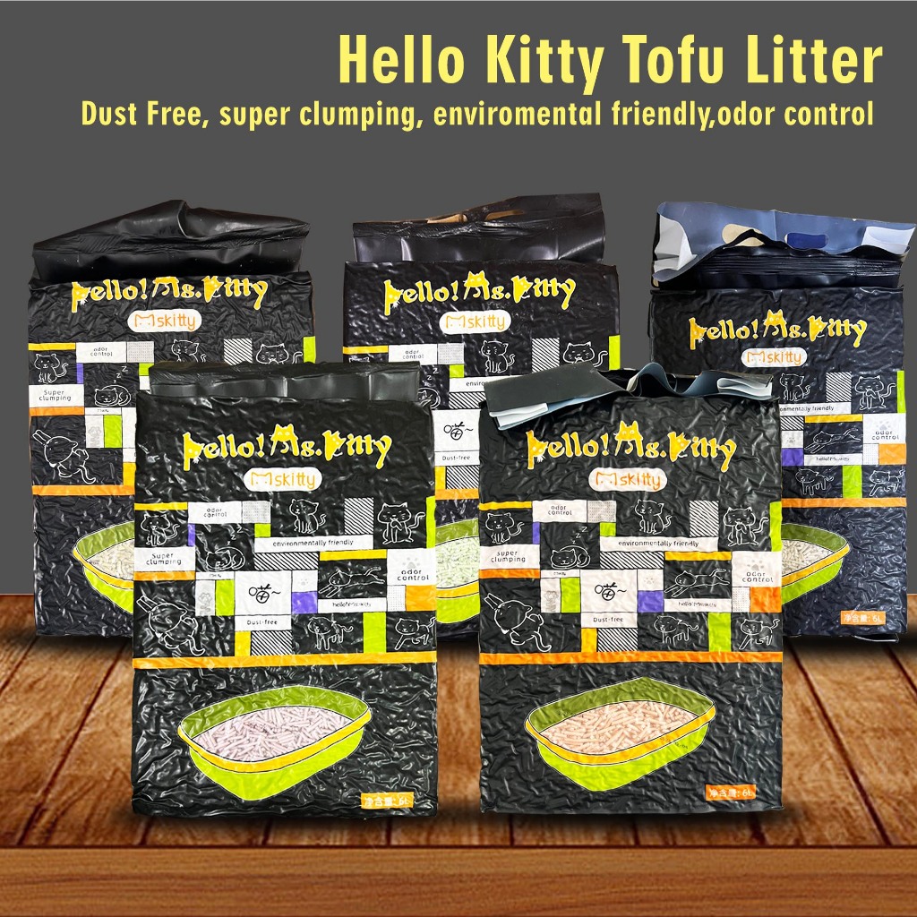 Hello Kitty Tofu Cat Litter Premium Tofu Litter 6L | Shopee Malaysia