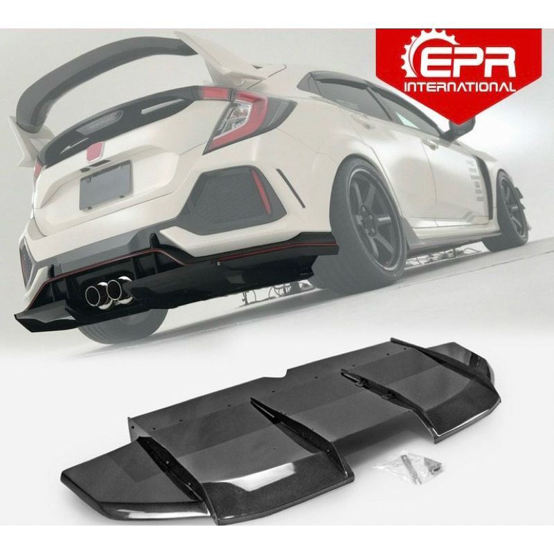 Honda civic FK8 Type R hatchback Carbon bodykit body kit front side ...