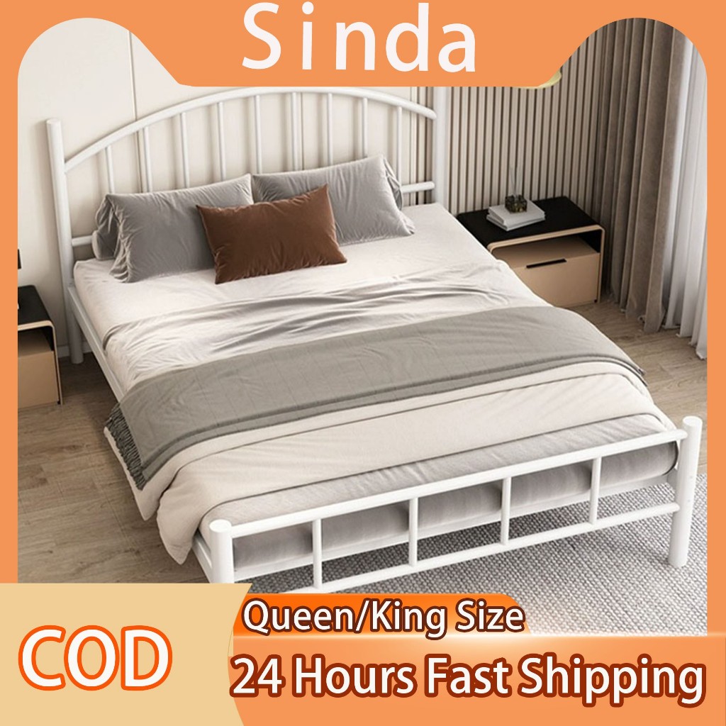 Simple iron bed European palace style bed frame queen size bed frame ...