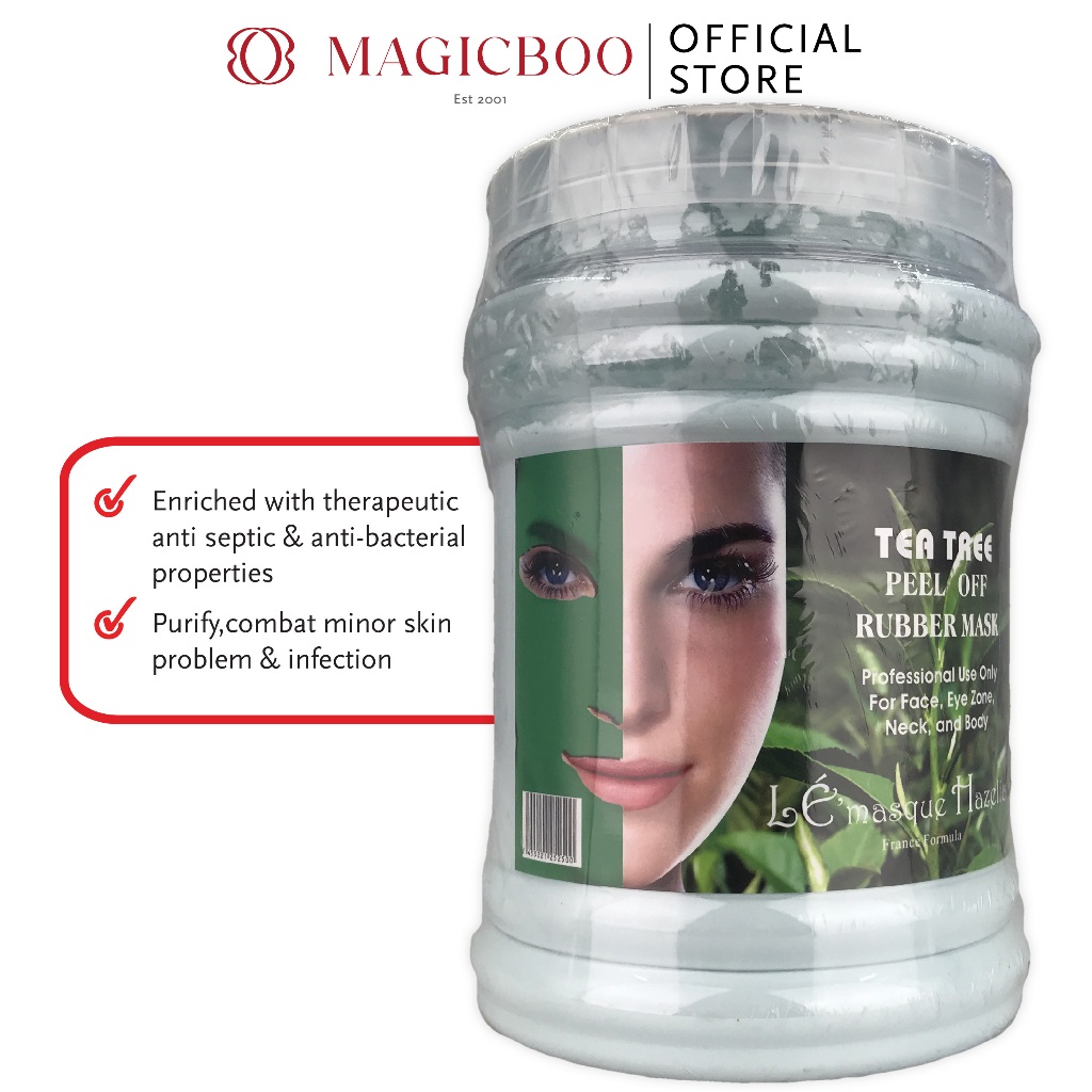 Magicboo Lemasque Tea Tree Anti-Acne Peel Off Face Mask 1000ml | Shopee ...