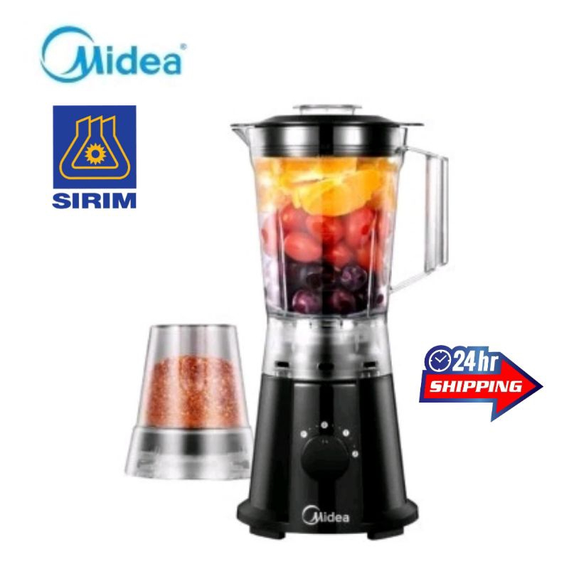 Midea Blender Household Blender Safety Lock 1.2 Litre Jug 250W MBL-25GN ...