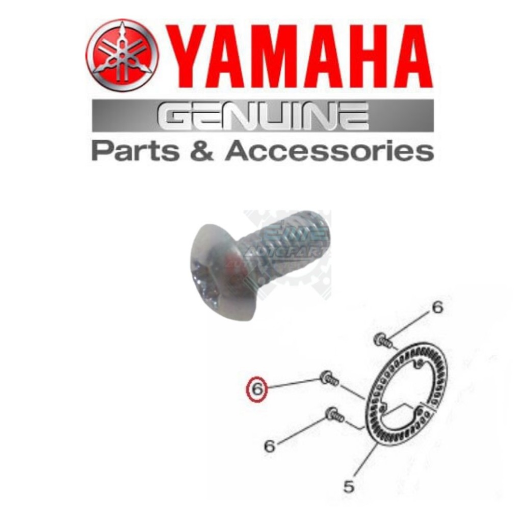 Front Wheel Rotor Screw [ 90149-05030 ] 100% Original Yamaha Nvx155 ...