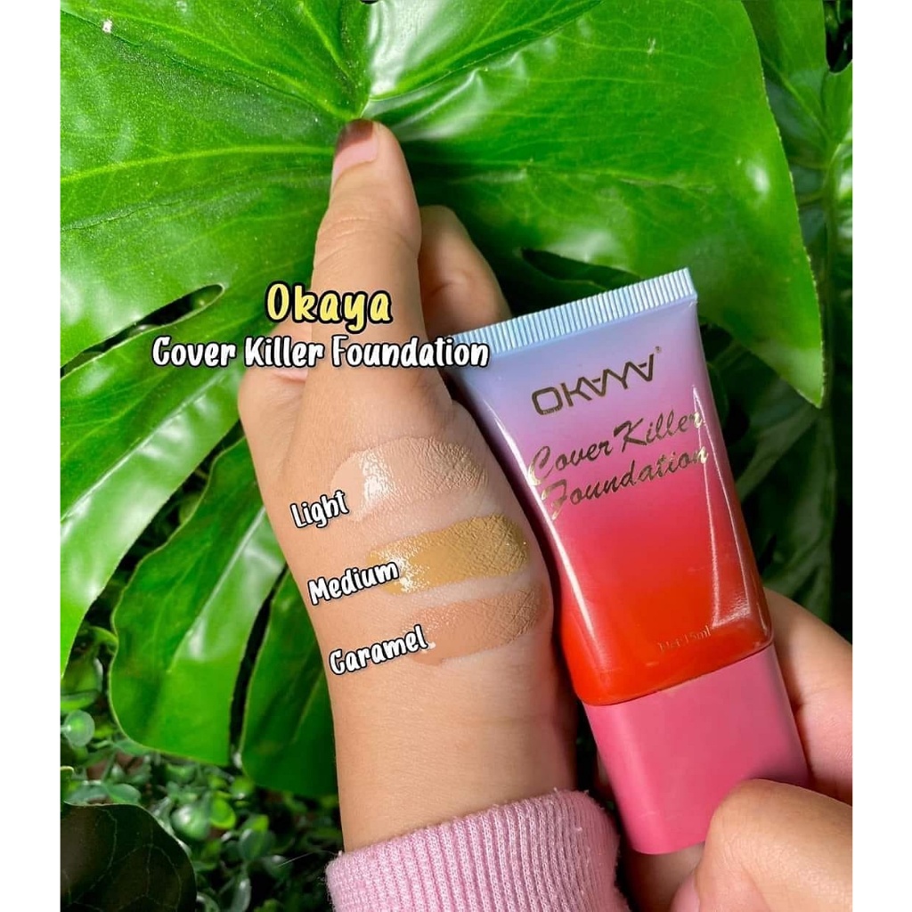 OKAYA COVER KILLER FOUNDATION 💯ORIGINAL | Shopee Malaysia