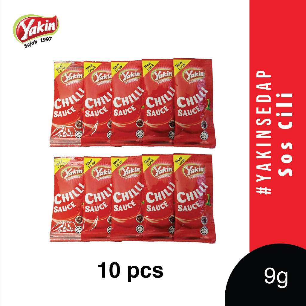 YAKIN SEDAP Chili Tomato Sachet (190g) 10pcs 20 pcs | Sos Cili Paket ...