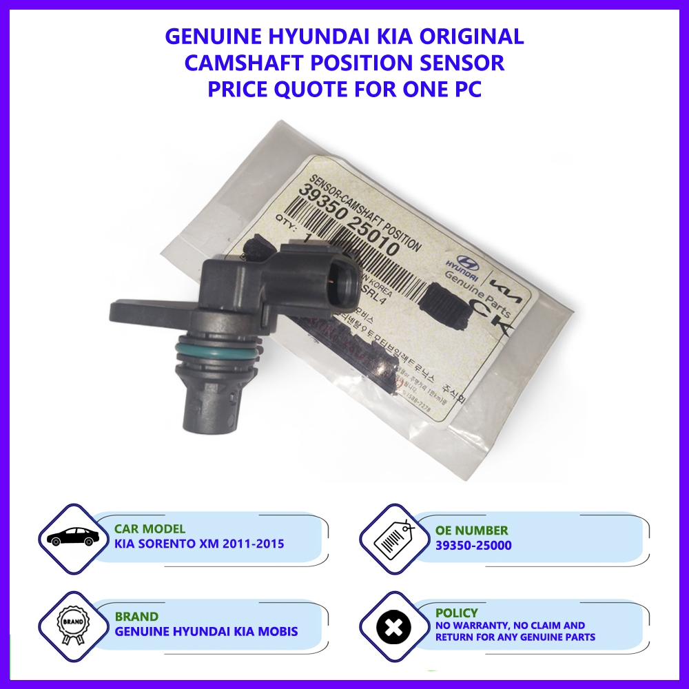 Kia Sorento XM 2010-2015 Genuine Hyundai Mobis Camshaft Position Sensor ...