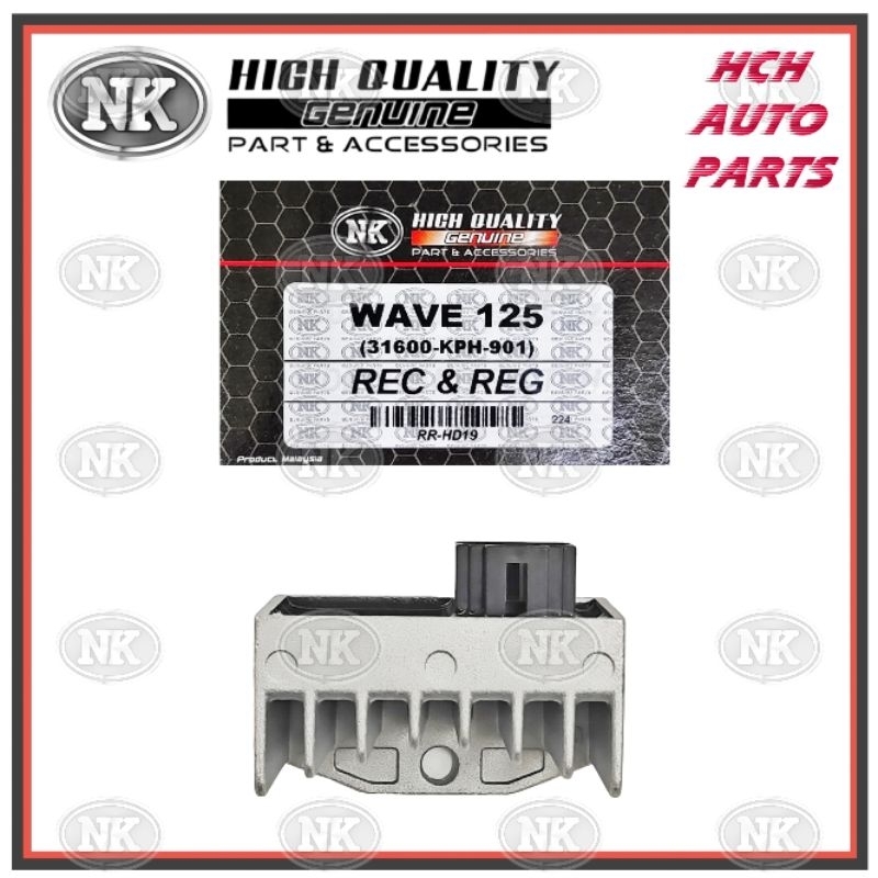 RECTIFIER & REGULATOR - HONDA - WAVE 125/ 125R/ WAVE 125S - 31600-KPH ...
