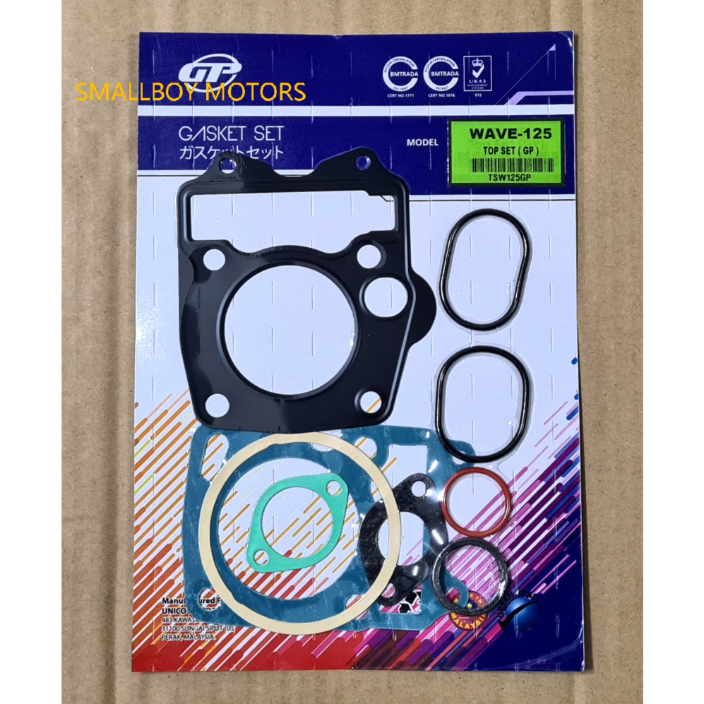 HONDA WAVE125 TOP SET GASKET STANDARD HEAD BLOCK ENGINE FULL SET WAVE ...