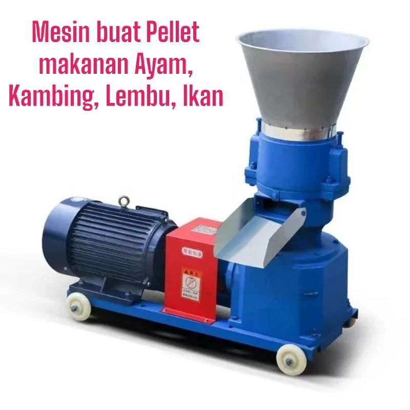 Pallet mesin pellet machine makanan ayam kambing goat breading ...