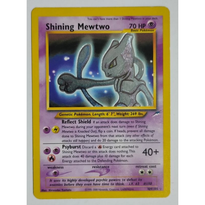 Shining Mewtwo (Triple Star) - 109/105 - Holo Unlimited (Neo Destiny ...
