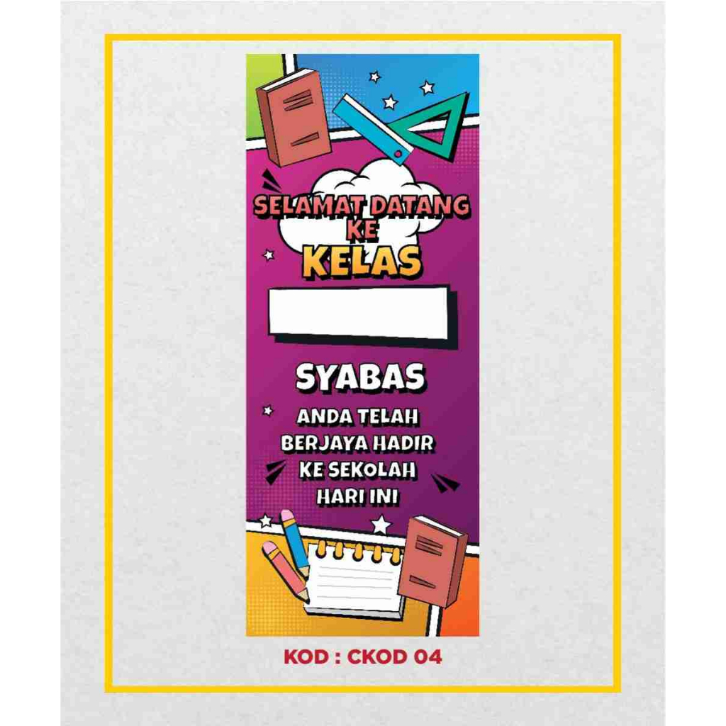 Bunting Selamat Datang ke Kelas | Set Keceriaan Kelas / Bilik Darjah ...