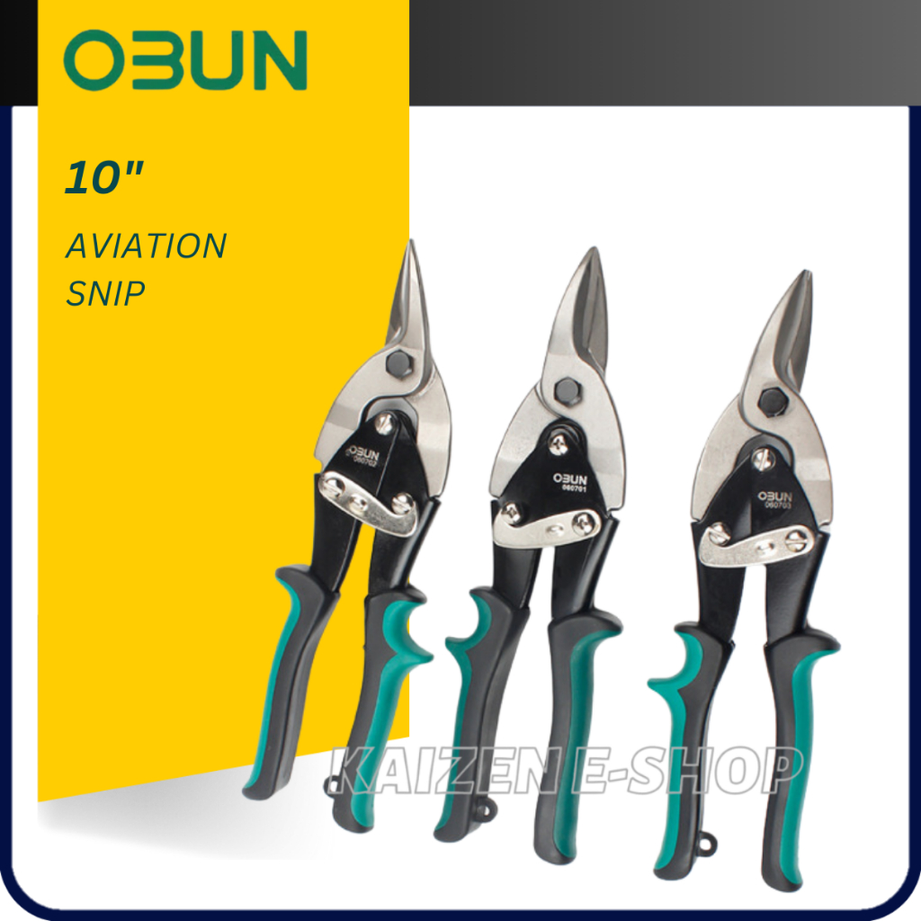 OBUN Zinc Cutter Aviation Snip 10" ( Straight , Left , Right ) | Shopee ...