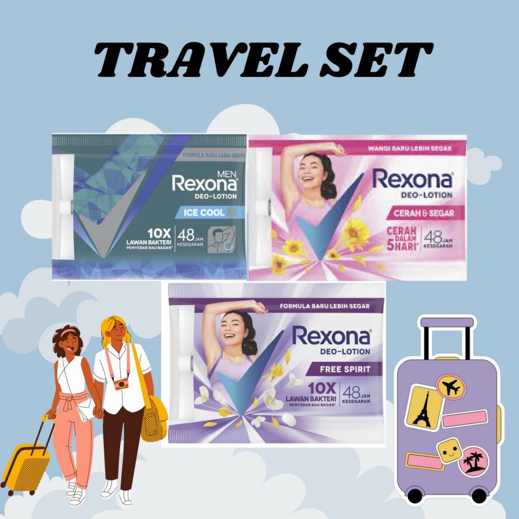 REXONA DEODORENT LOTION SACHET/1 SACHET/9G TRAVEL PACK 48HOUR KESEGARAN ...