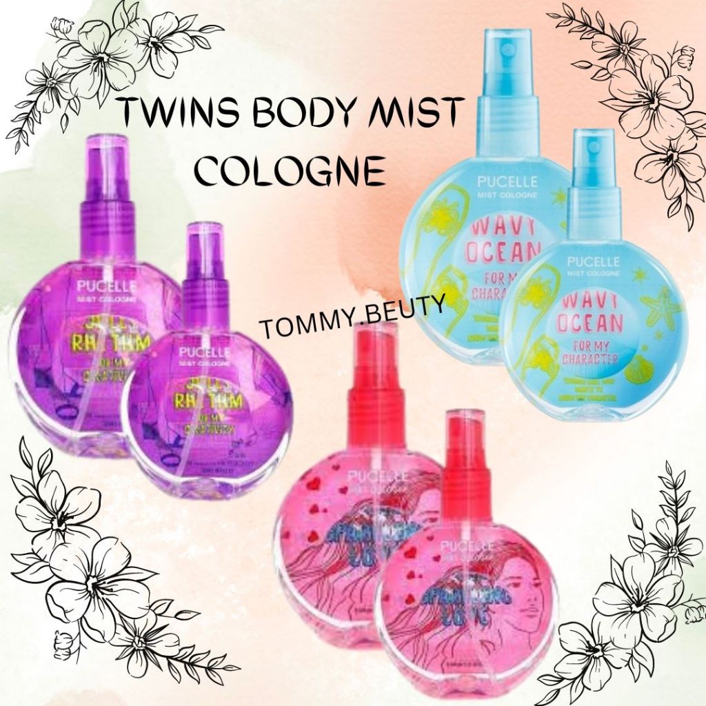 PUCELLE MIST COLOGNE TWINS 150ML+75ML PERFUME/ SPARKING LOVE/JOLLY ...