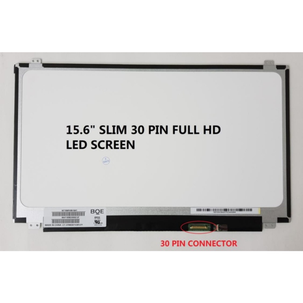 15.6 SLIM 30 PIN FULL HD 1920X1080 SCREEN COMPETIABLE N156HGE-EAL REV ...