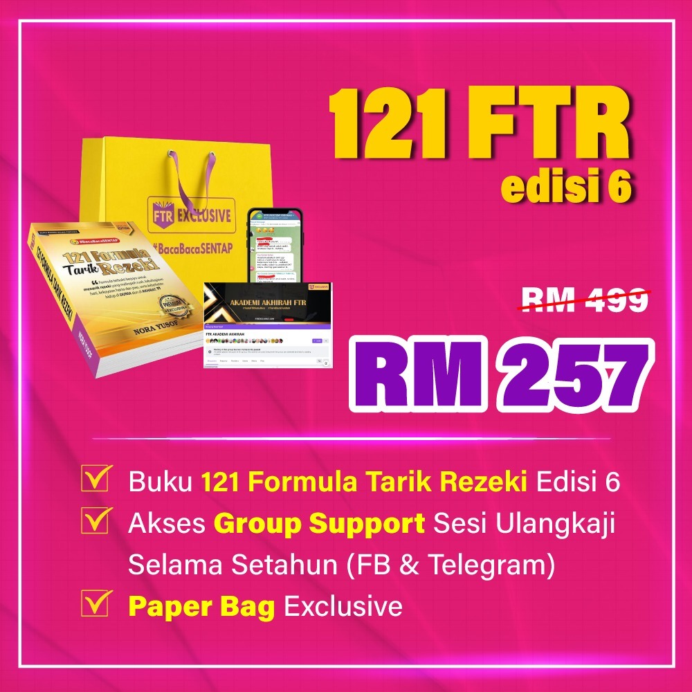 BUKU (FTR) 121 FORMULA TARIK REZEKI EDISI 6 Buku Motivasi Nasihat ...
