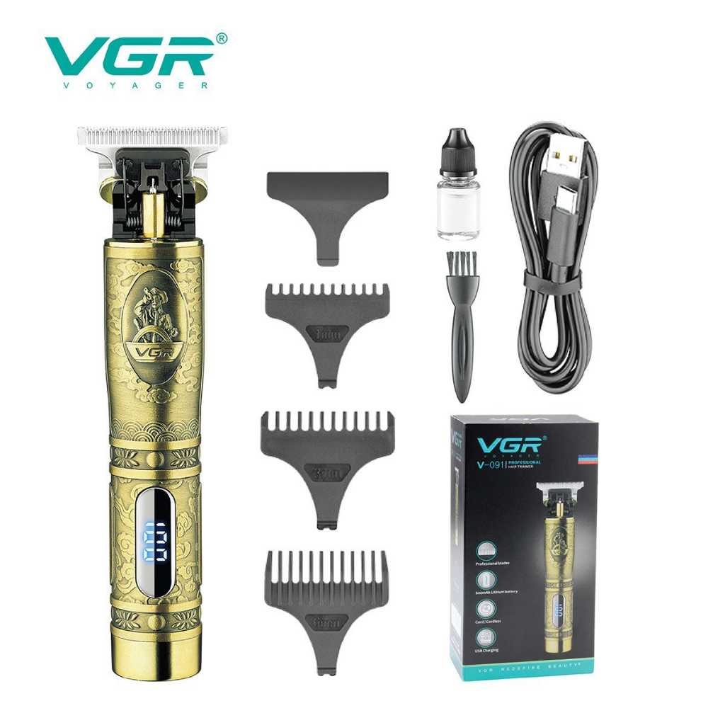 Original VGR V-091 Zero Adjustable Professional Rechargeable Hair Trimmer Japan Design Hair ...