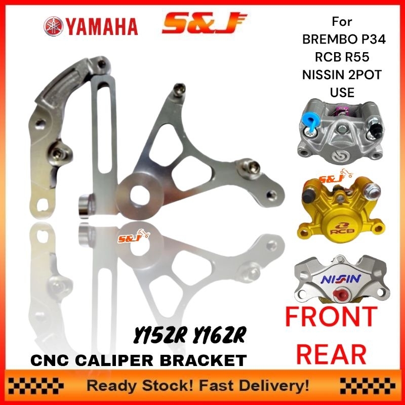 EXTRA LONG Y15 Y15ZR Y16 Y16ZR PNP CNC CALIPER BRACKET FRONT REAR P34 ...