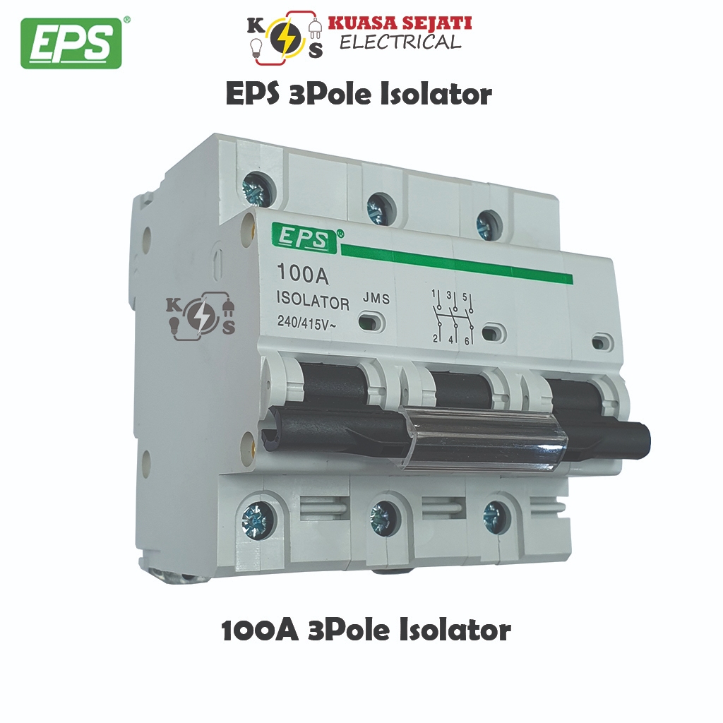 EPS 32A, 63A, 100A 2Pole ~ 3Pole Isolator / Main Switch | Shopee Malaysia