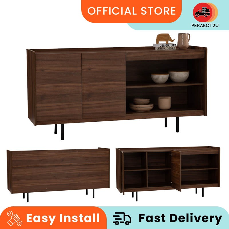 P2U DANVER Sideboard / Multi Cabinet / Multi rack/ Dining Room Cabinet ...