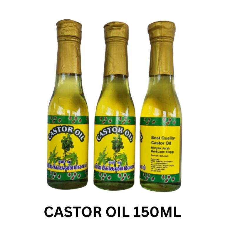 RRSR PURE CASTOR OIL /MINYAK JARAK ASLI (150ML) (Botol Kaca/ Glass ...