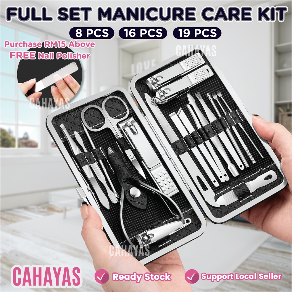 [M'sia Stock] High Quality Cutter Nail Clipper Stainless Steel Manicure ...