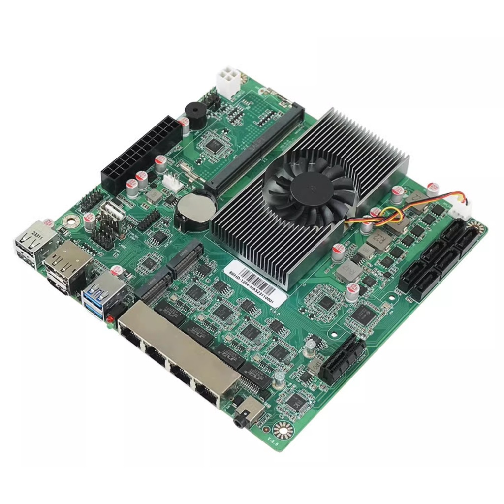 BKHD 1264 NAS N100 Motherboard MINI-ITX Intel Alder Lake N100 4*Intel ...