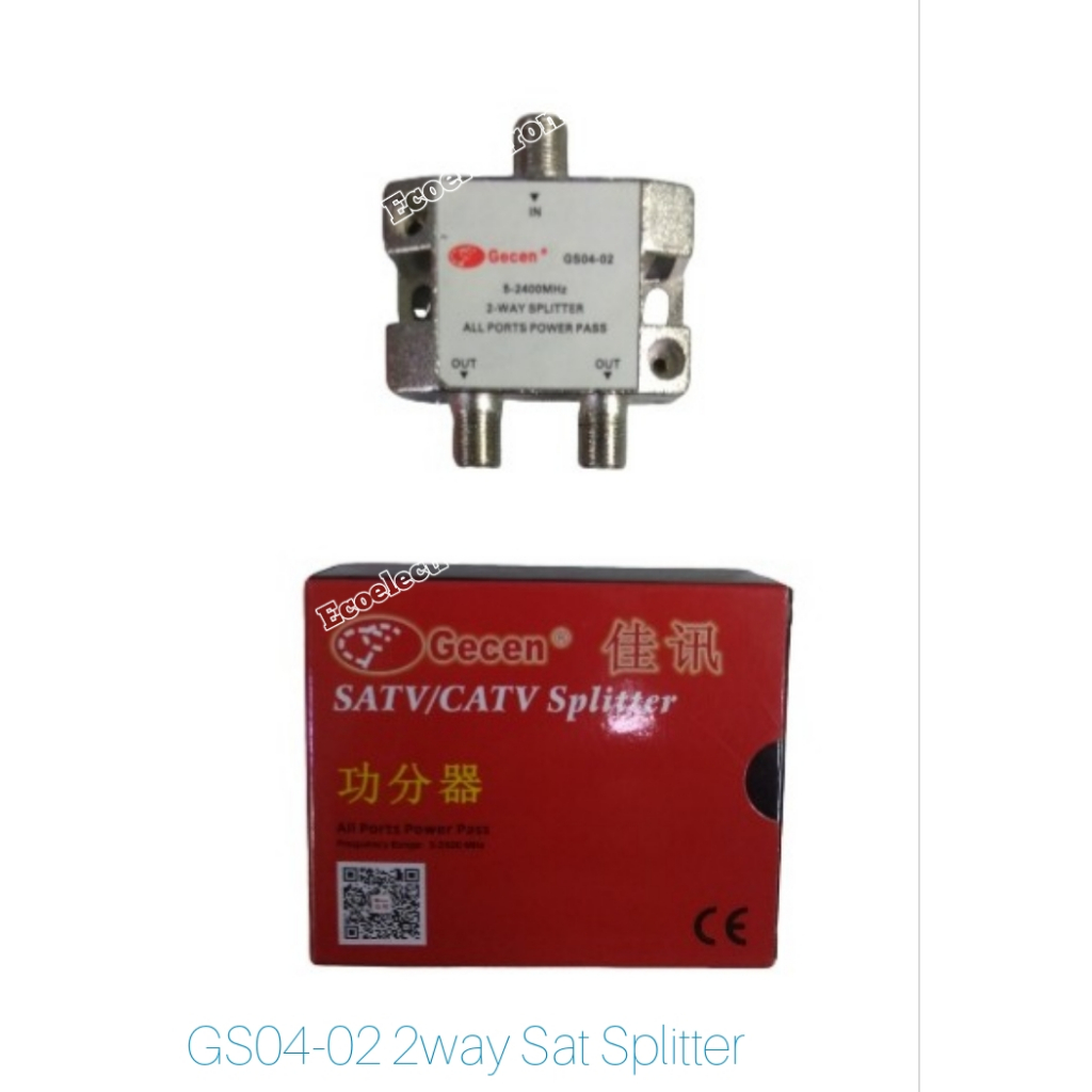 Gecen HD Satellite Antenna Cable TV Signal Distributor Splitter For ...