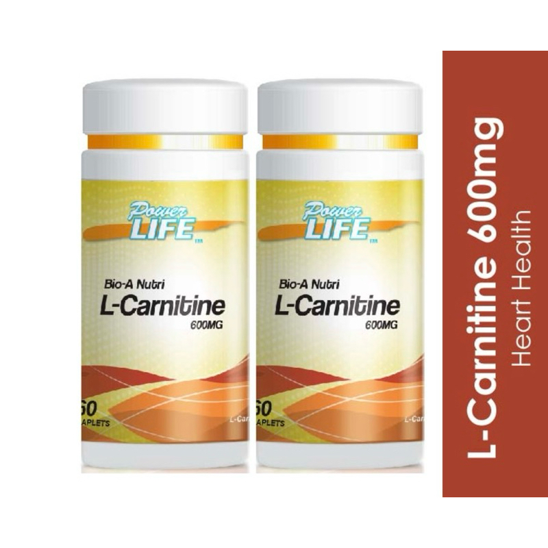 Powerlife Bio-A Nutri L-Carnitine 600mg (2 x 60 Caplets) | Shopee Malaysia