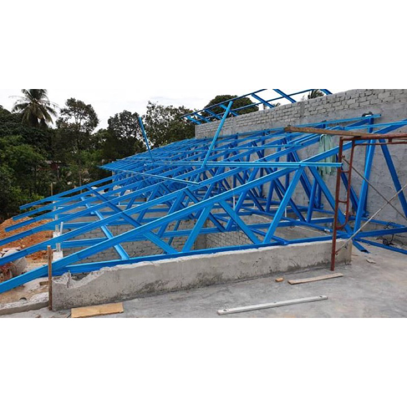 [MELAKA ONLY] C Purlin (1.5" x 3" x 6mete) 0.70blue C Channel Roof ...