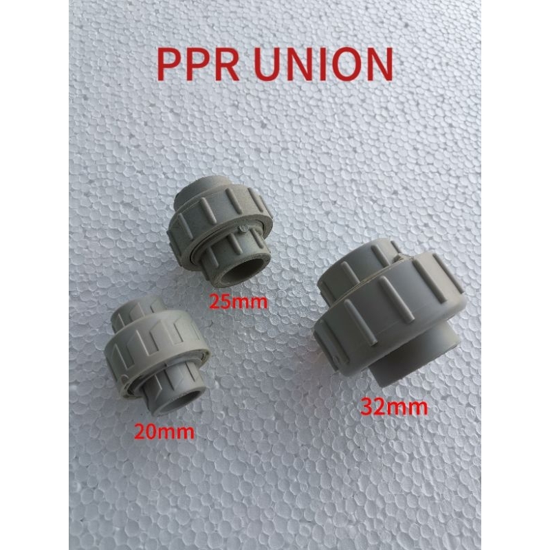 PPR Union Socket 20mm 25mm 32mm / PPR Fittings PPR connector union coupling Polypropylene Random ...