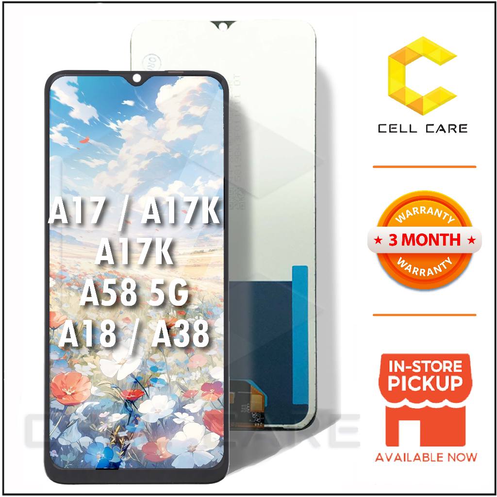 CellCare LCD Display Touch Screen Compatible For OP A17 CPH2477/ A17K ...