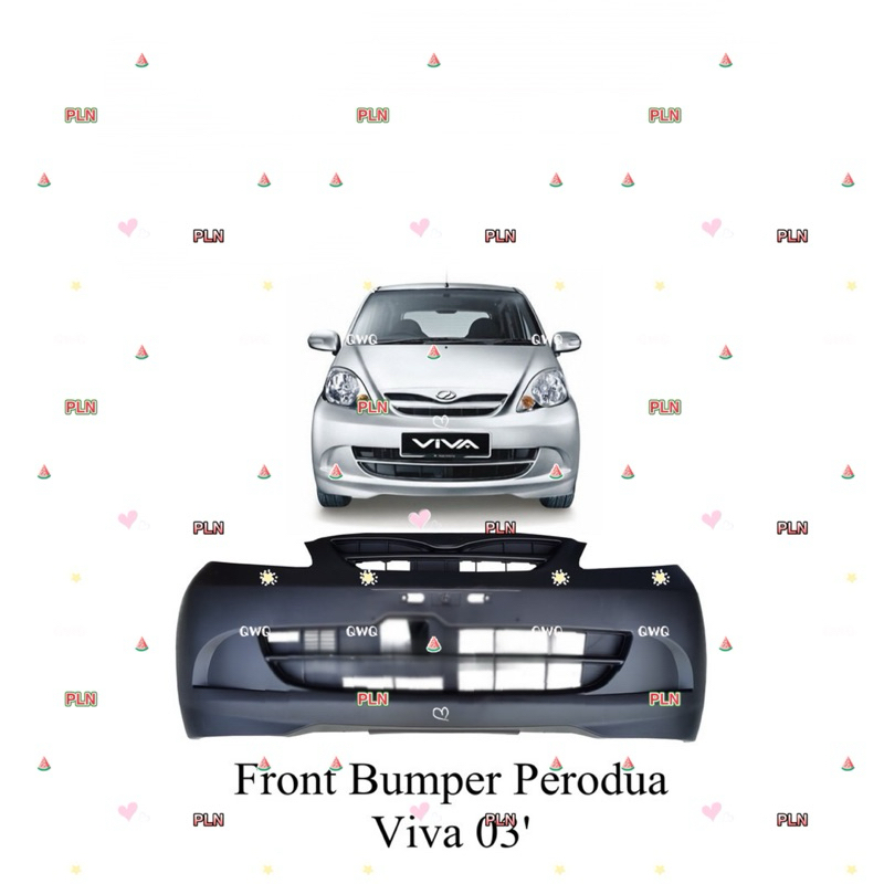 Perodua Viva 2007 Front Bumper PP Plastic Malaysia BUMPER DEPAN 2008 ...