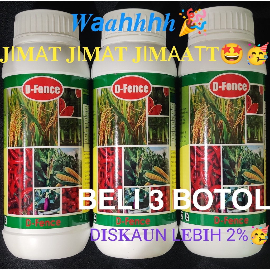 3 BTL DFENCE (1L) PENCEGAHAN KARAH PADI / Karah Daun & Tangkai / Hawar ...