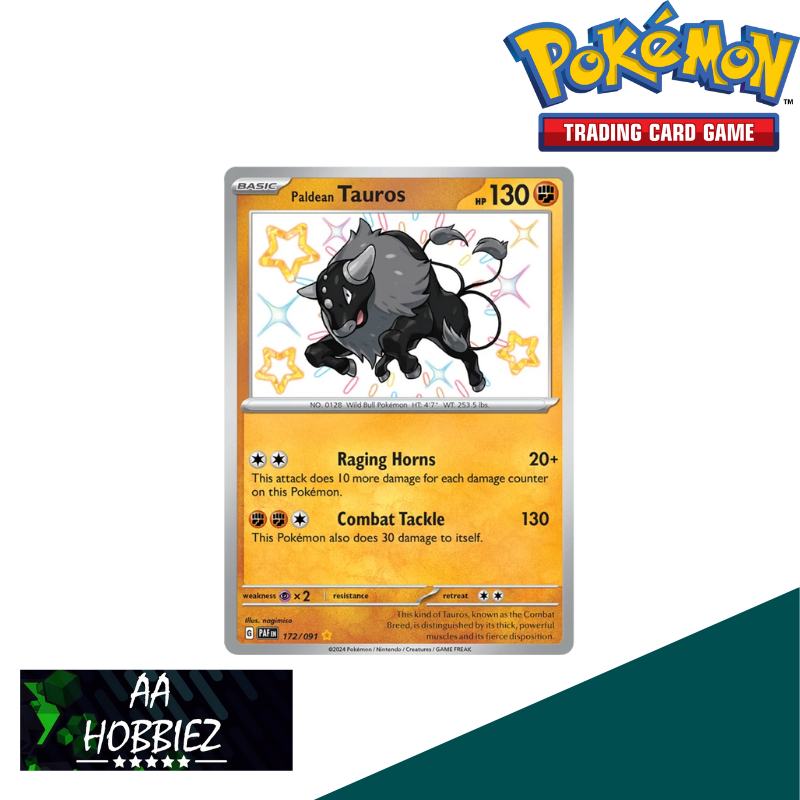 Pokemon TCG Paldean Tauros 172/091 Paldean Fates | Shopee Malaysia