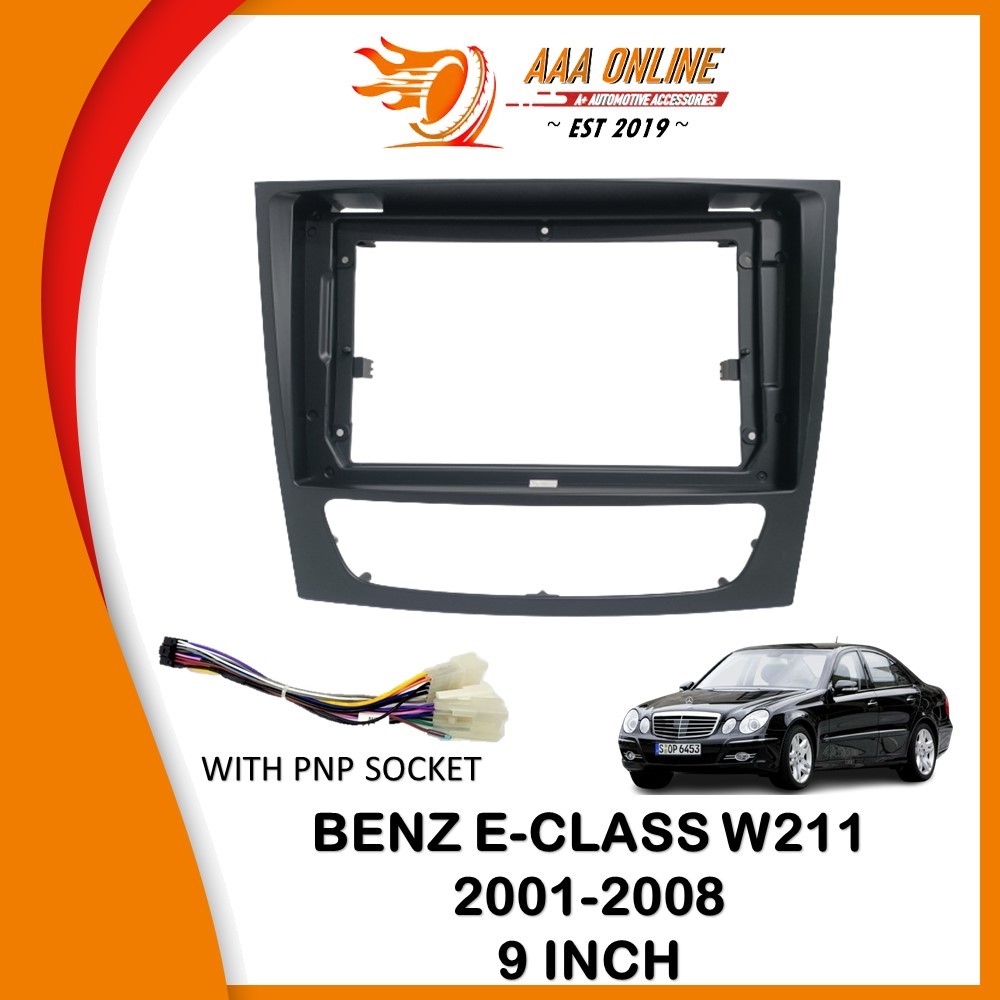 Android Player Casing BENZ E-CLASS W211-9''-2001-2008-BLACK(WITH CANBUS ...
