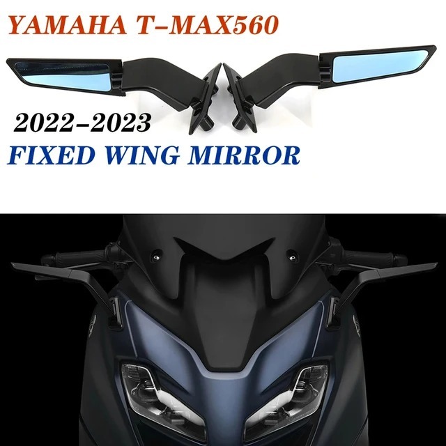 Aluminium Winglet Side Mirror For Yamaha Tmax T-Max 560 Air Flow Plug ...
