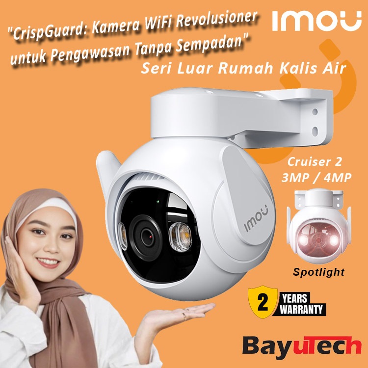 IMOU CCTV Cruiser 2 3MP 5MP Wifi Outdoor PTZ Security Cameras Human ...
