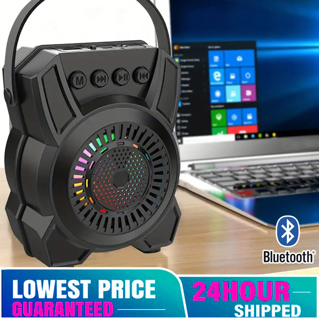 Portable Mini Speaker Wireless Sound Box RGB Light Party Speaker ...