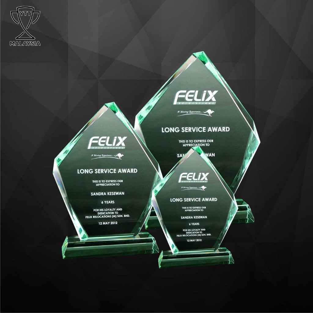 9020 Crystal Glass Star Trophy Plaque (HADIAH SUKAN DAN HADIAH ANUGERAH ...