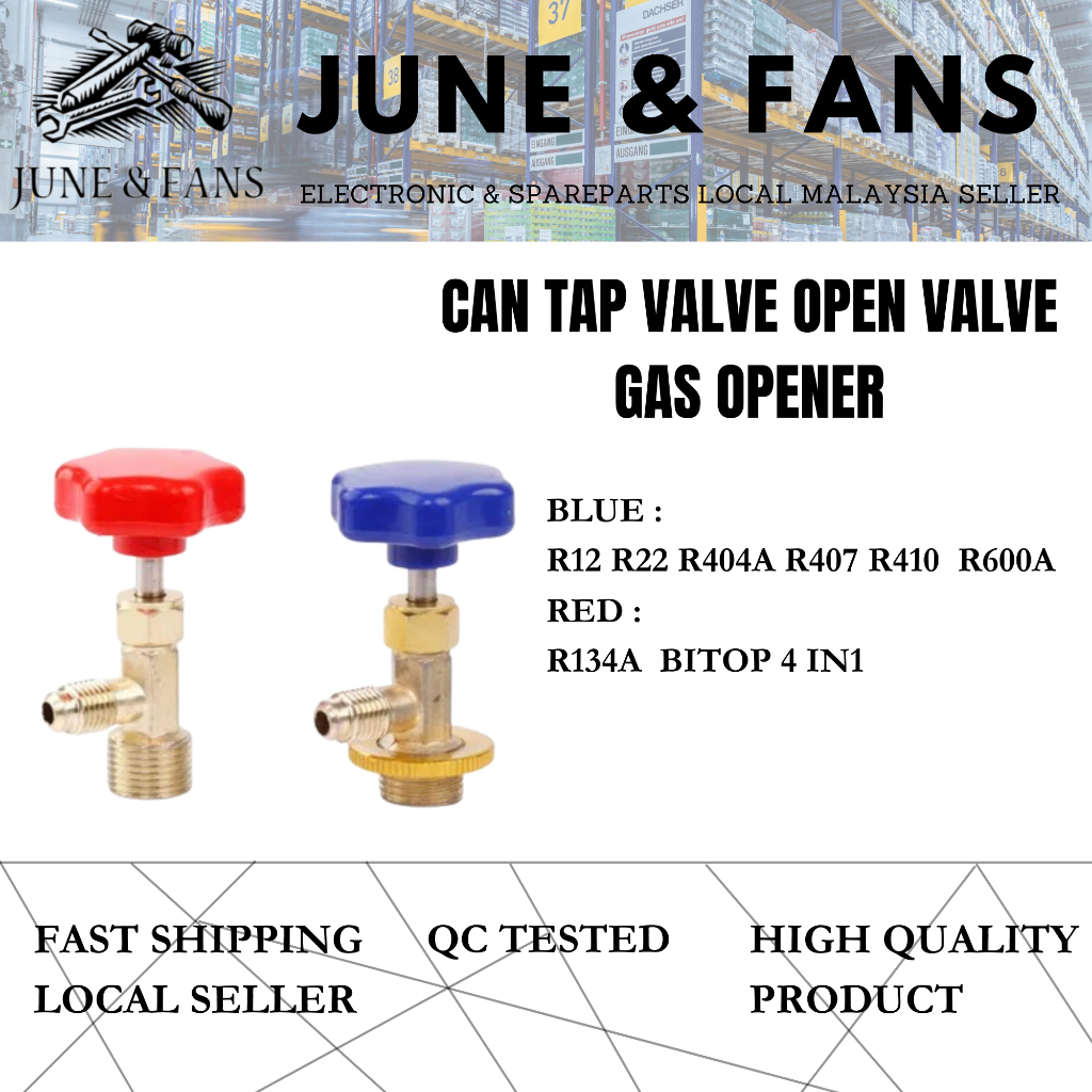 Can Tap Valve Open Valve Gas Opener - R134a R134 , R12 , R600a R600 ...