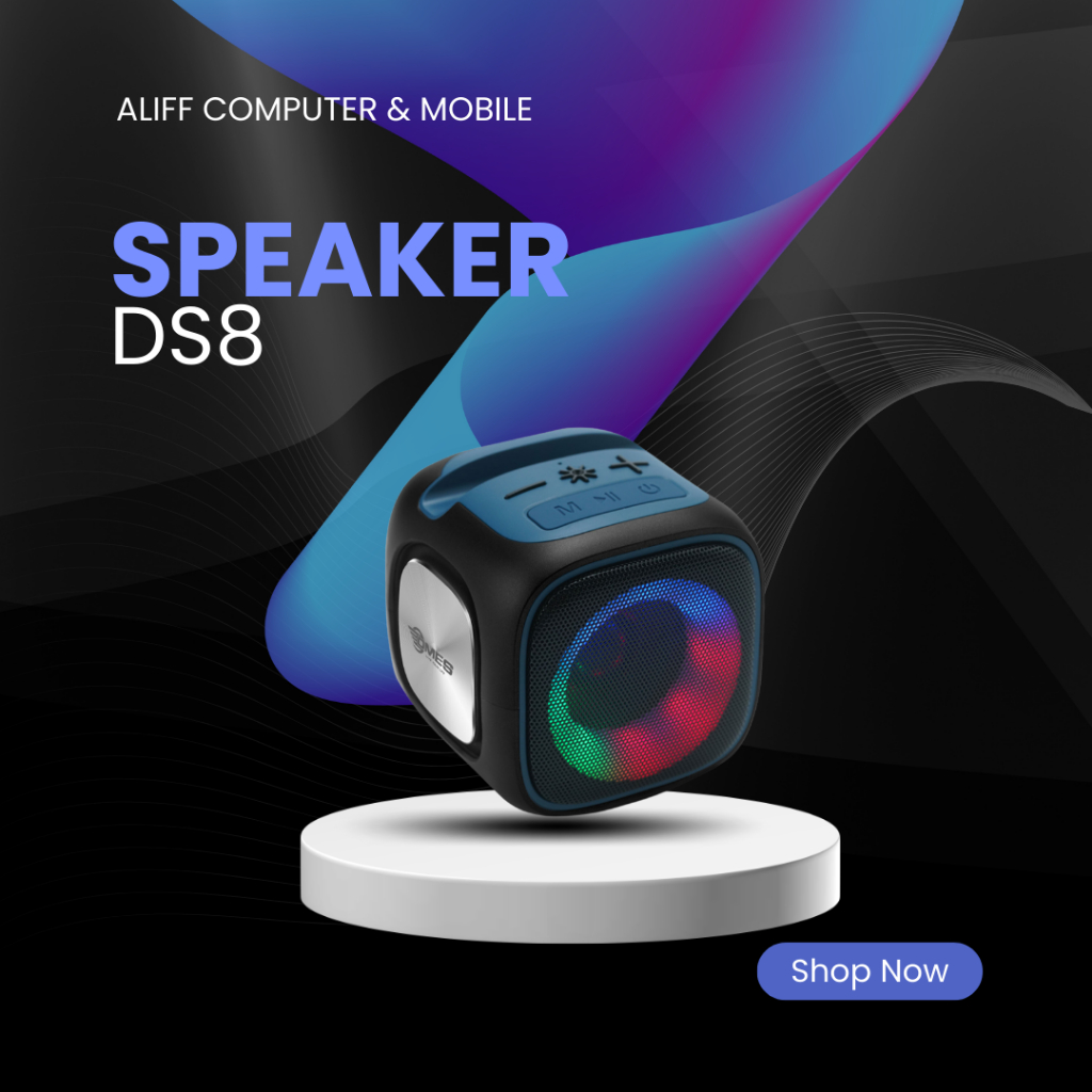 DMES SPEAKER DS8 / LED COLOURFUL / 2 HOURS MUSIC PLAY / MIC INPUT JACK ...