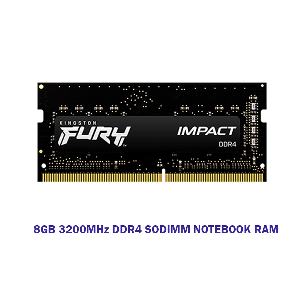 Kingston Fury Impact DDR4 32GB 16GB 8GB 3200MHZ SODIMMs Notebook Ram (KF432S20IB/16 KF432S20IB ...