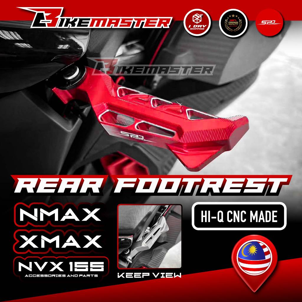 Rear Footrest SPD I NMAX NVX XMAX TMAX I Pemijak Belakang Foot Padel I ...